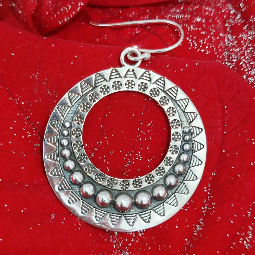 Ethnic EARRINGS in 925 silver - DALKI
